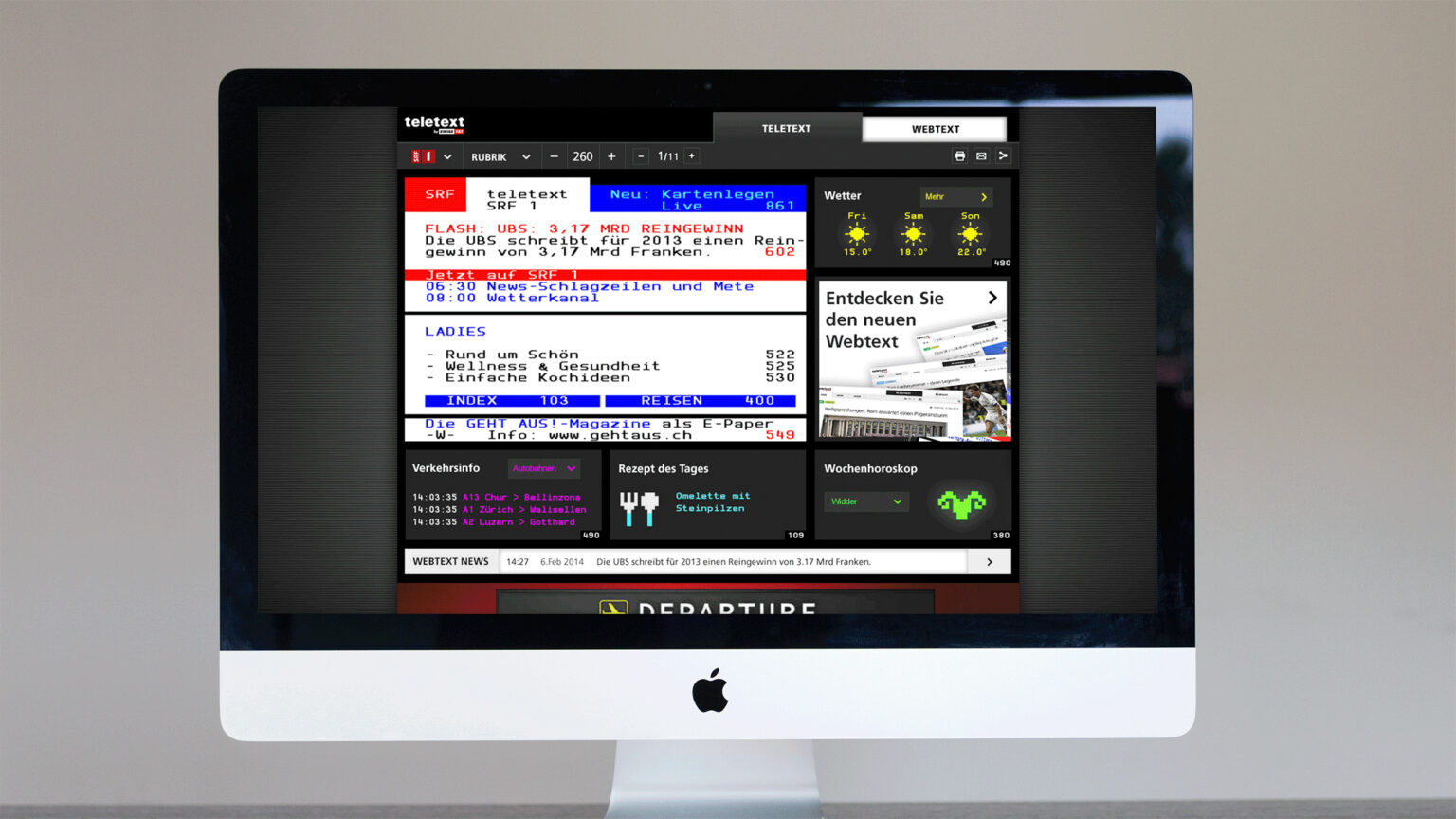 Neue Website für Teletext